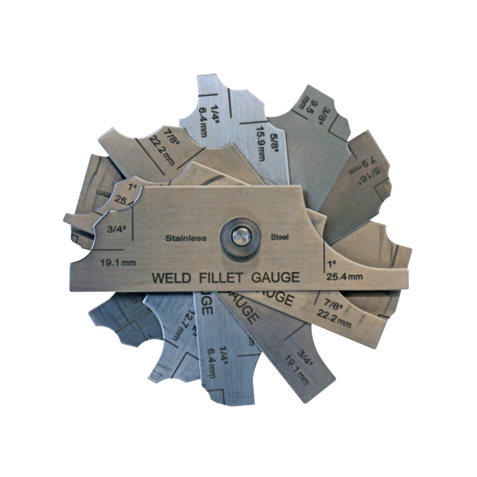 FILLET GAUGE METRIC & IMPERIAL (MI-WG-11) | QWS - Welding Supply Solutions