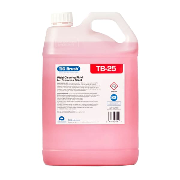 TIG BRUSH C2505-01 TB-25 CLEANING SOLUTION 5L | QWS - Welding Supply ...