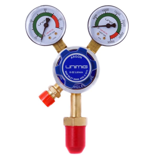 UNIMIG REGULATOR ARGON TWIN GAUGE | QWS - Welding Supply Solutions
